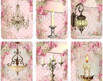 Beautiful Things digital Printable Collage Sheet Set of 6 ACEO Instant ...