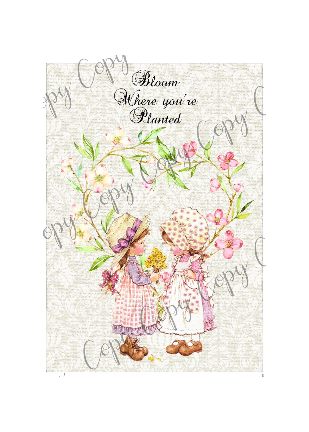Bloom Where You're Planted Printable Digital Collage - Etsy Bloom Where You're Planted Printable Digital Collage - Etsy