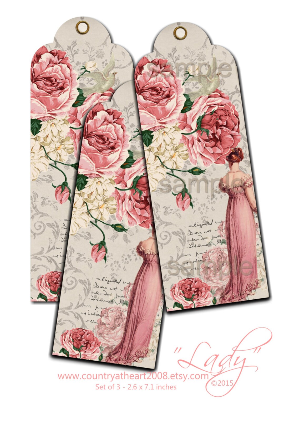 Lady - Printable Digital Collage Sheet - Digital Download - Etsy
