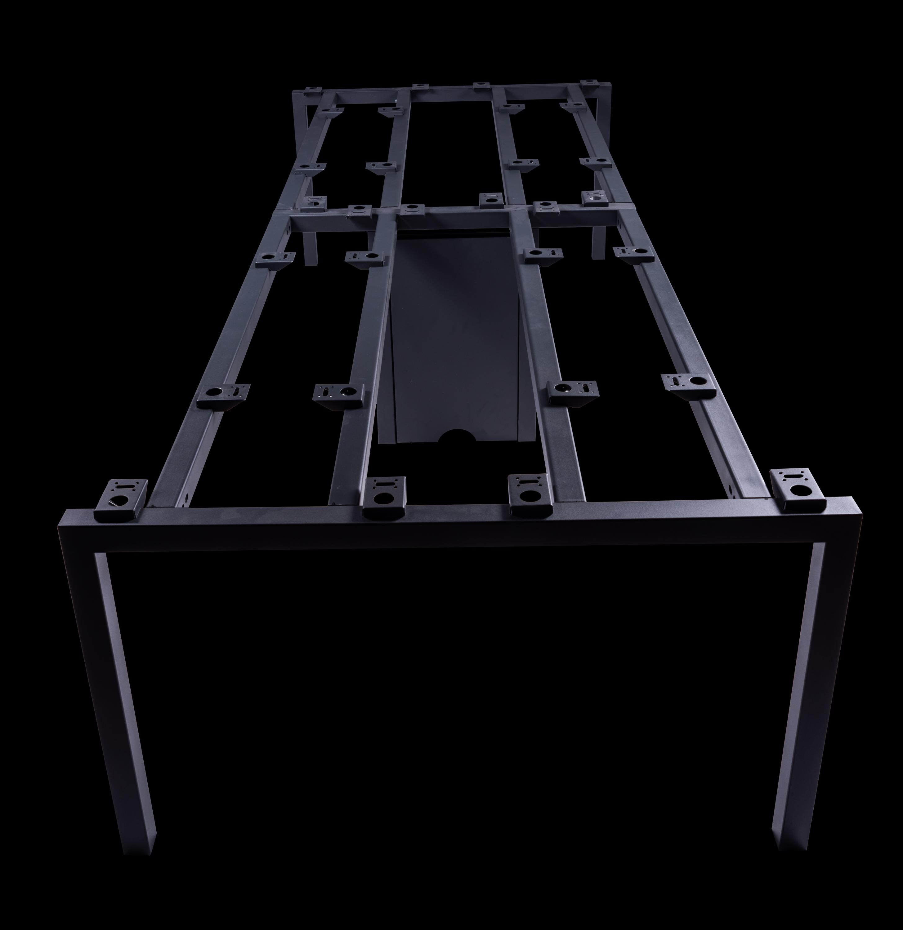 Adjustable Metal Table Legs Sleek 50x50mm Profile With Cable Management ...