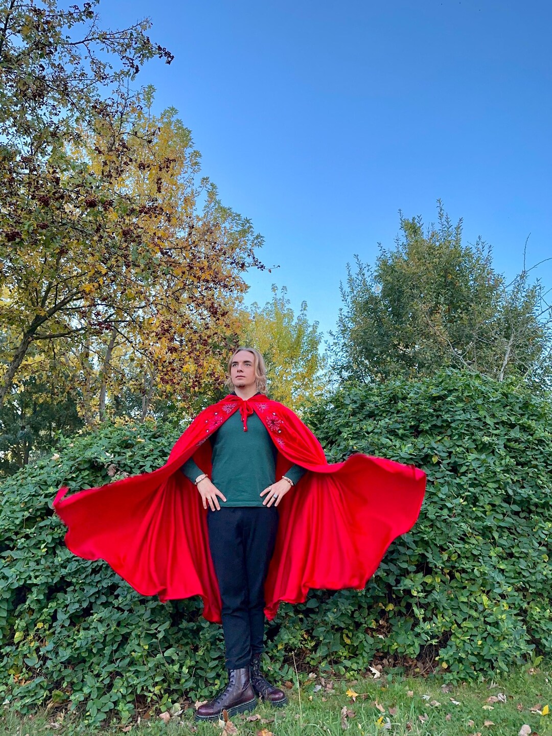 Cape Hooded Cloak, Riding Hood Cloak With Cobwebs and Spiders ...