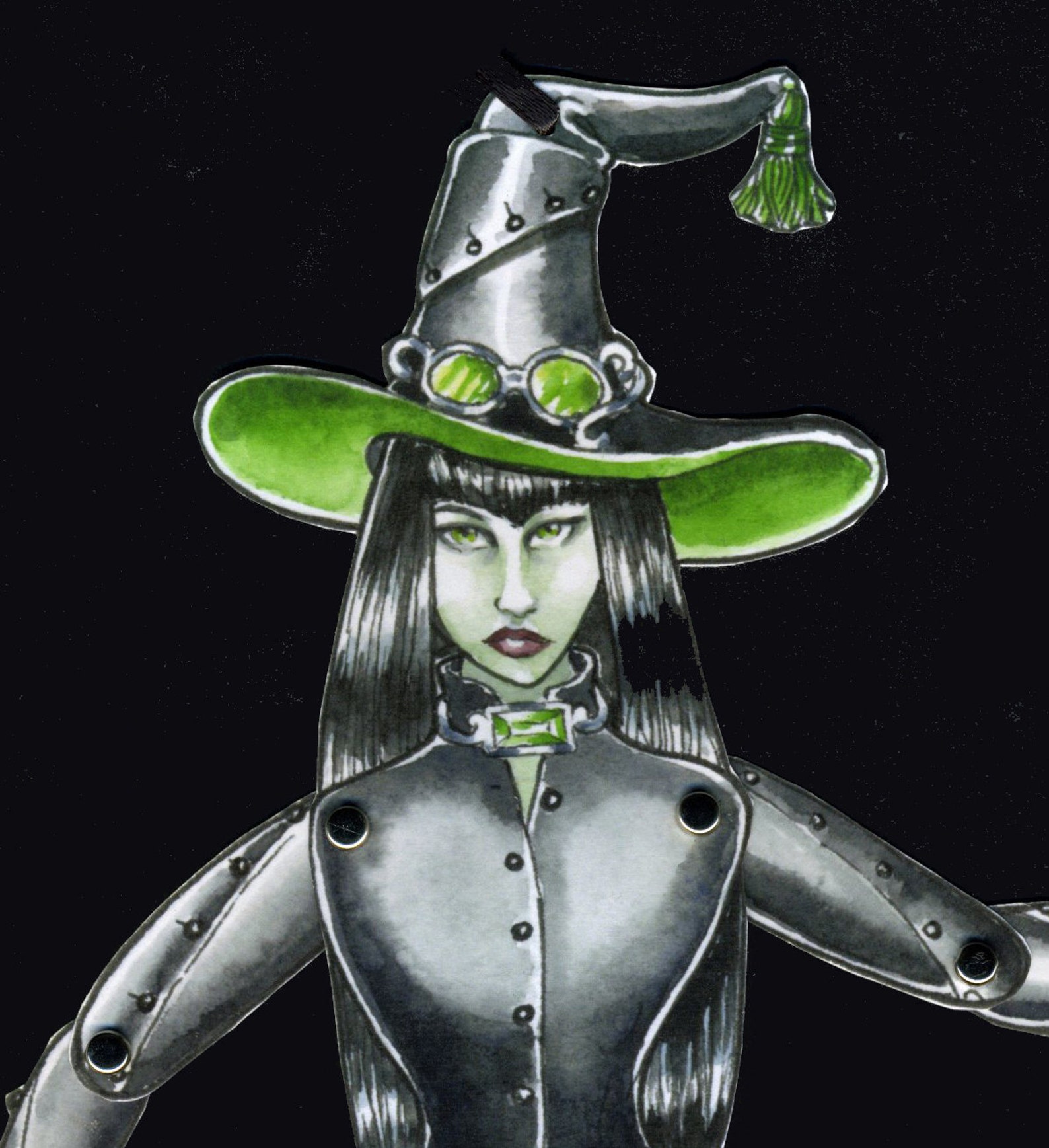 Gothic Wicked Witch Jointed Doll Digital Download - Etsy