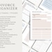 40 Page Canva Divorce Planner Organizer Template Bundle, Planning Book ...
