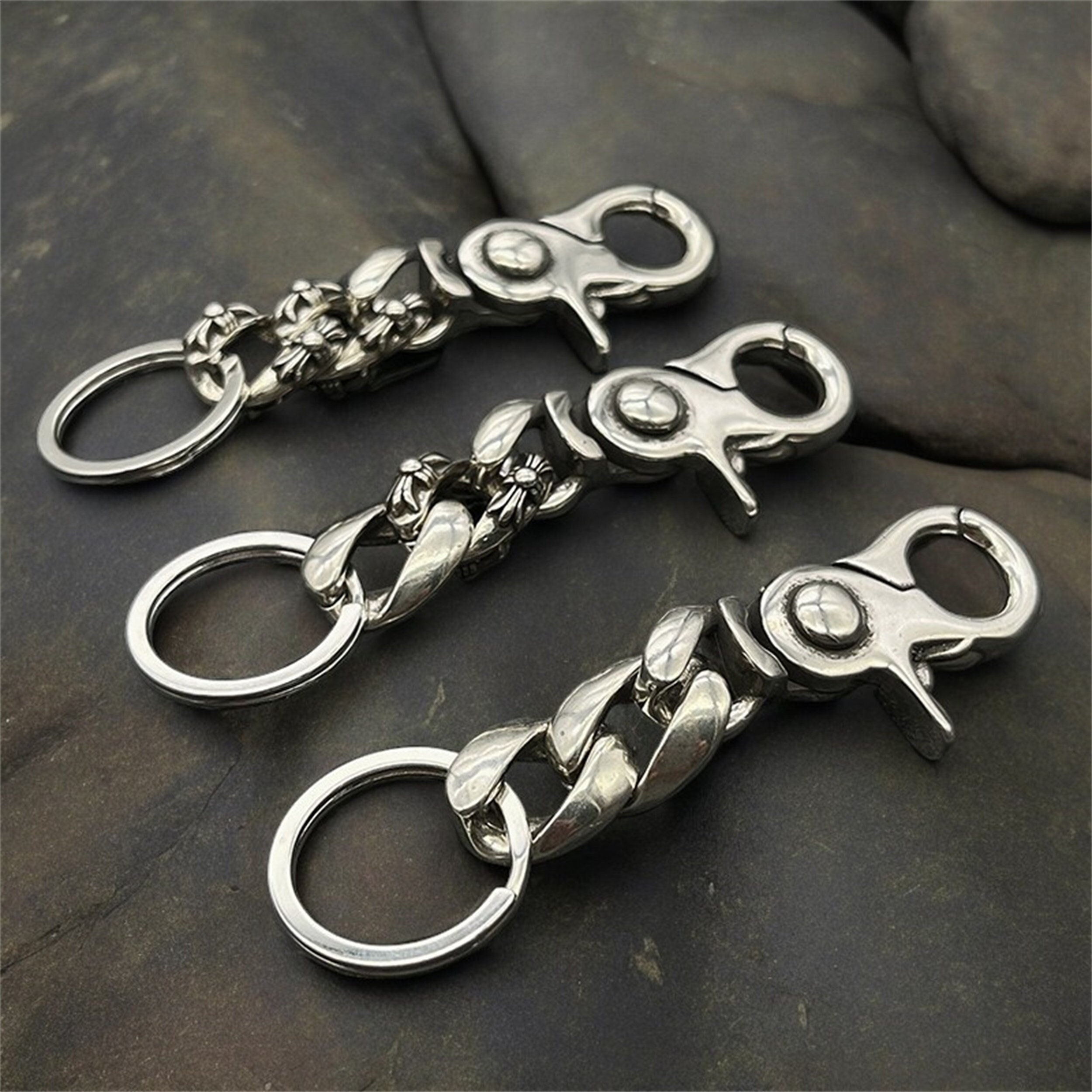 Chrome Hearts Style Design,chrome Hearts Dice Keychain,gothic Keychain ...