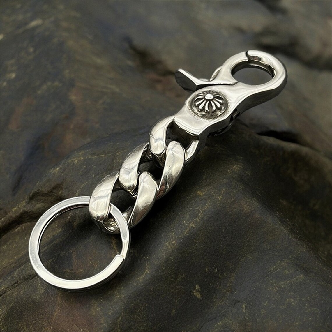 Chrome Hearts Style Design,chrome Hearts Dice Keychain,gothic Keychain ...