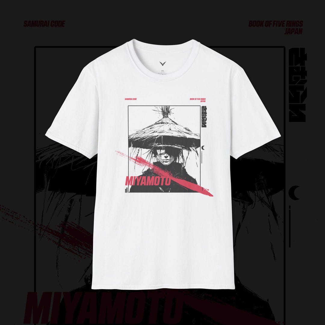 Miyamoto Musashi Tshirt, Samurai Tshirt, Samurai Musashi Shirt ...
