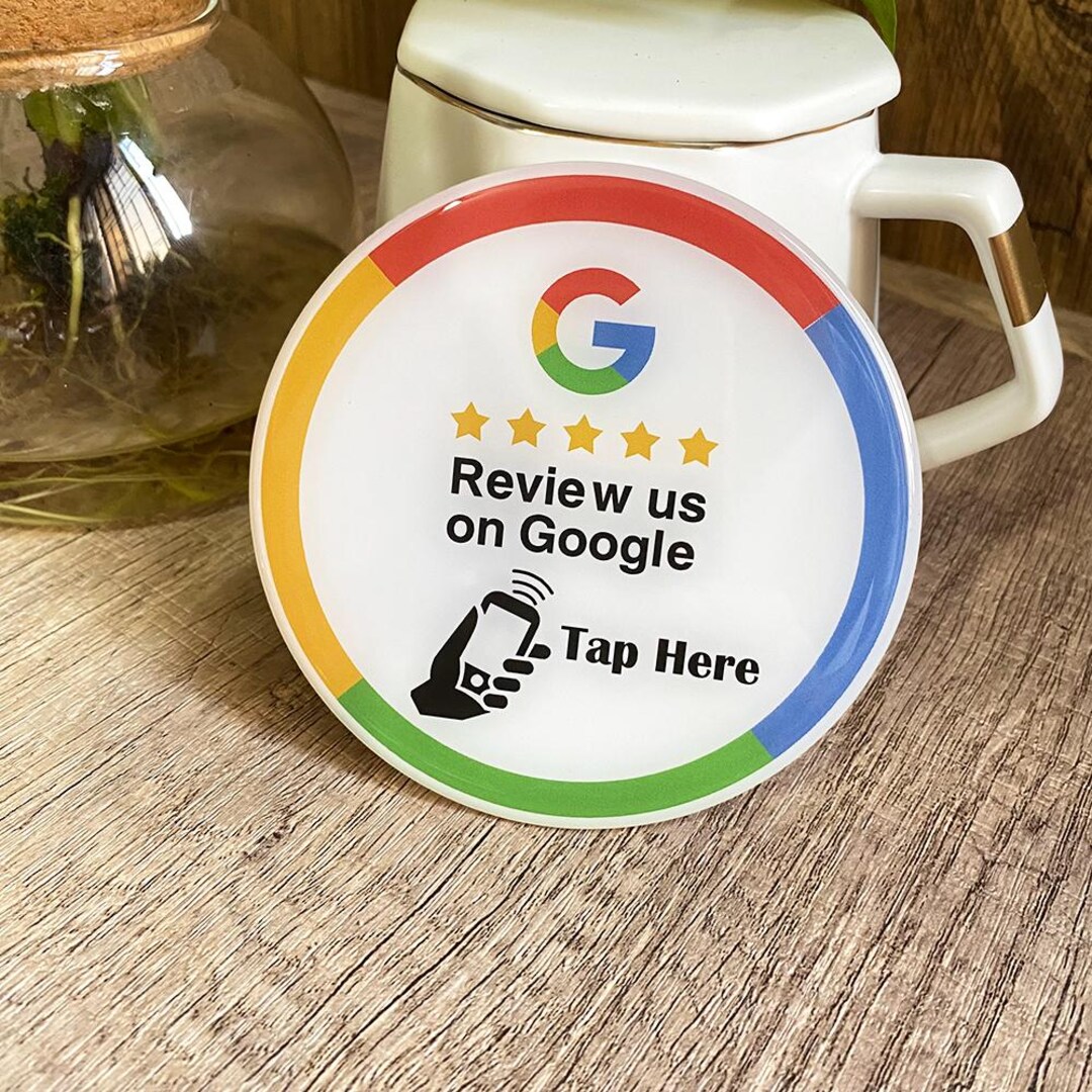 Google Review Sticker Plaque Tap to Boost Your Online Presence, Google ...