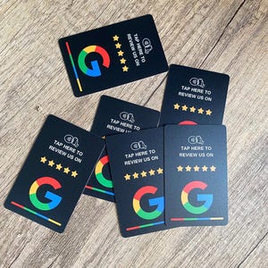 2 Pack Google Review Card NFC Tap Card for Shops Hotel Restaurant ...
