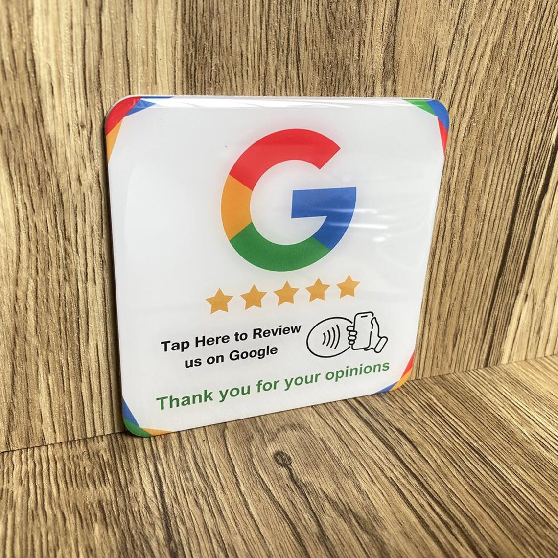 Get 5 Star Review in Seconds With Google Review Sticker Epoxy NFC Plate ...