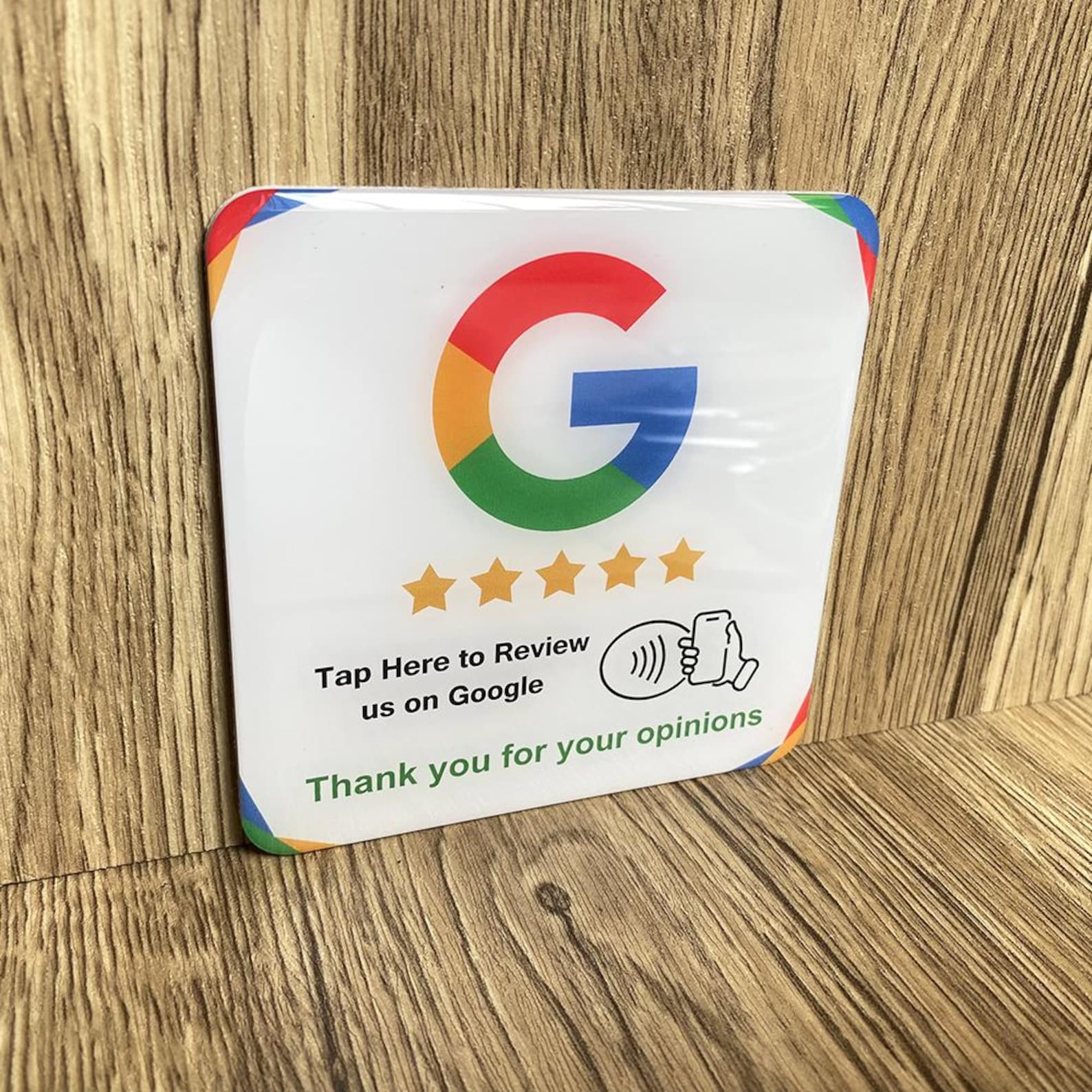 Get 5 Star Review in Seconds With Google Review Sticker Epoxy NFC Plate ...