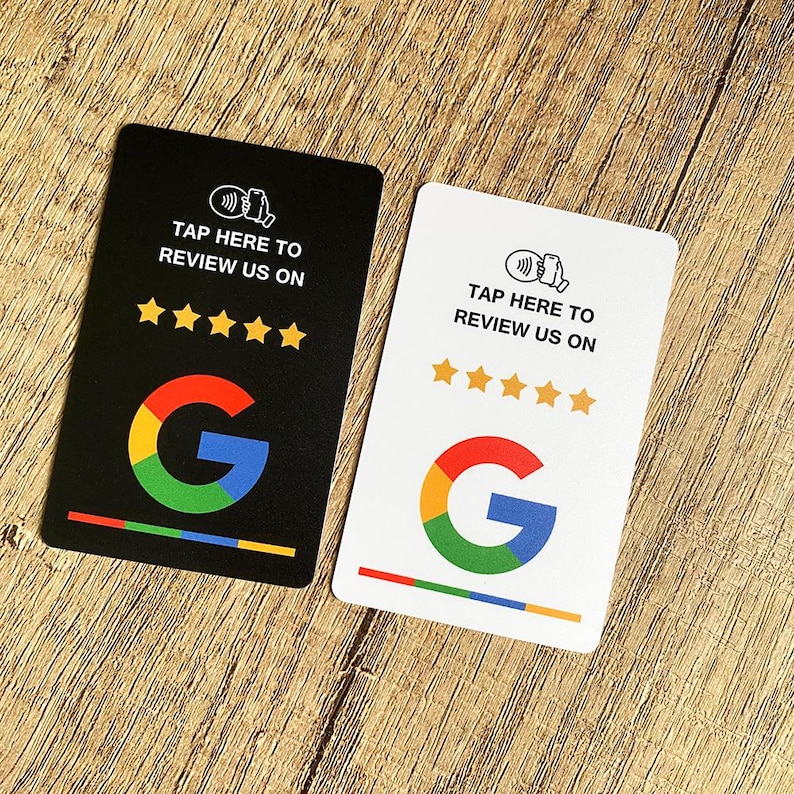 2 Pack Google Review Card NFC Tap Card for Shops Hotel Restaurant ...