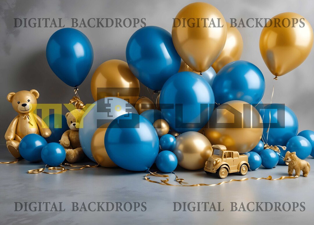 11 Unique Digital Backdrops for Photographers High-resolution Blue and ...
