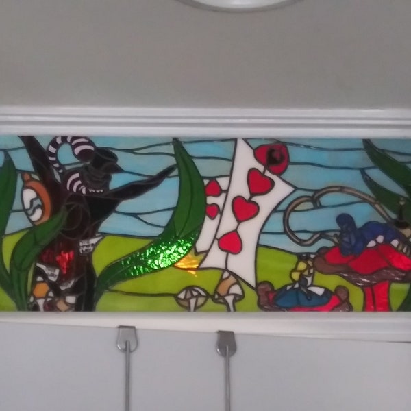 Stained Glass Alice in Wonderland - Etsy
