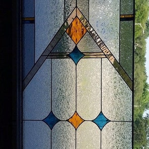 Stained Glass Door Window - D-36 Modern Privacy - Etsy