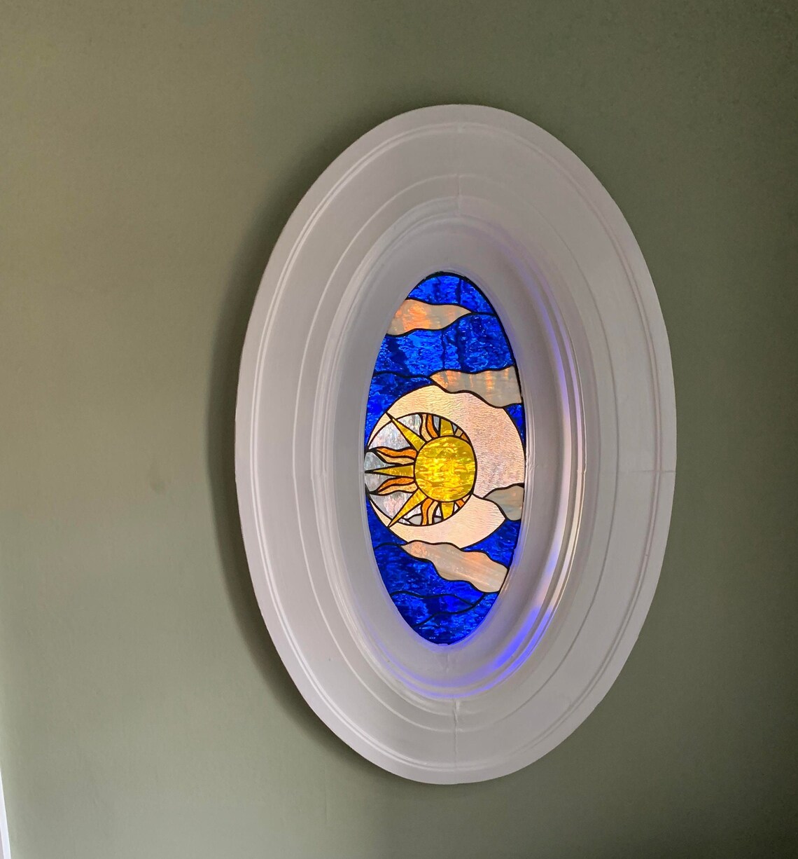 Stained Glass Oval Windows W 456 - Etsy