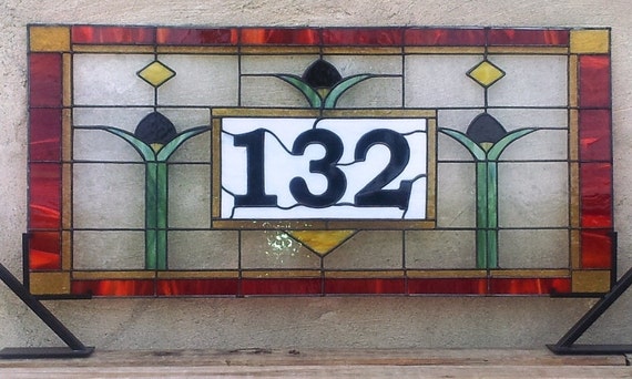 Victorian Stained Glass Numbers