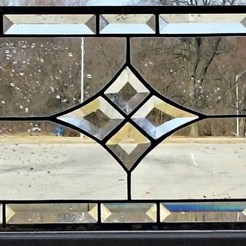 Stained Glass Window W-339 Beveled Elegance - Etsy