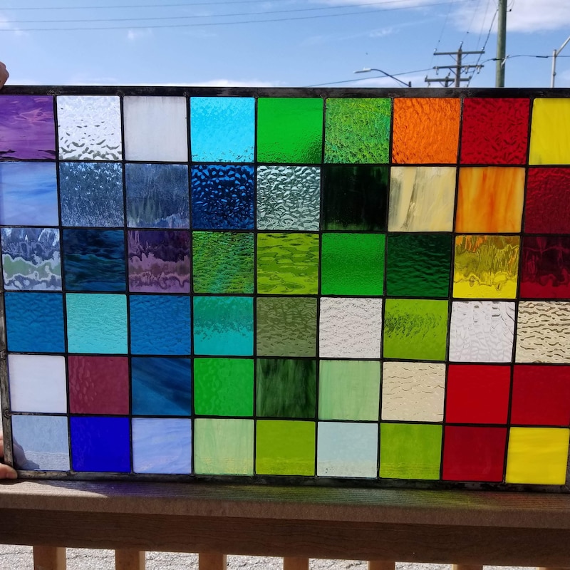 Rainbow Stain Glass - Etsy