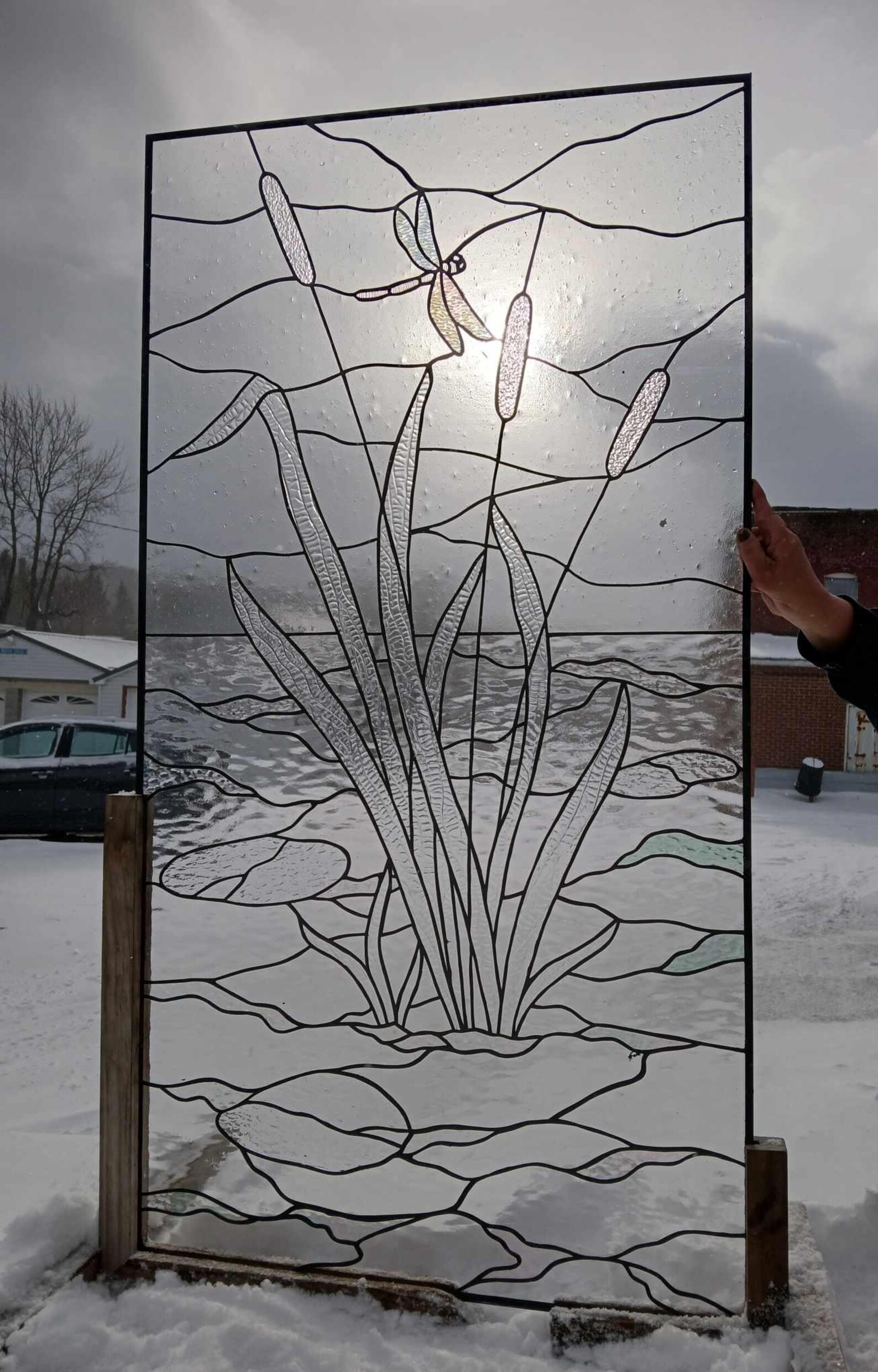 Stained Glass Window Marsh in Clears - W-551 - Etsy