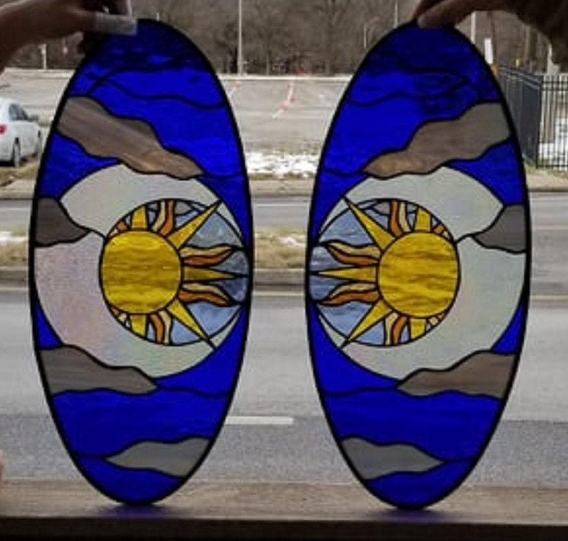 Stained Glass Oval Windows W 456 - Etsy