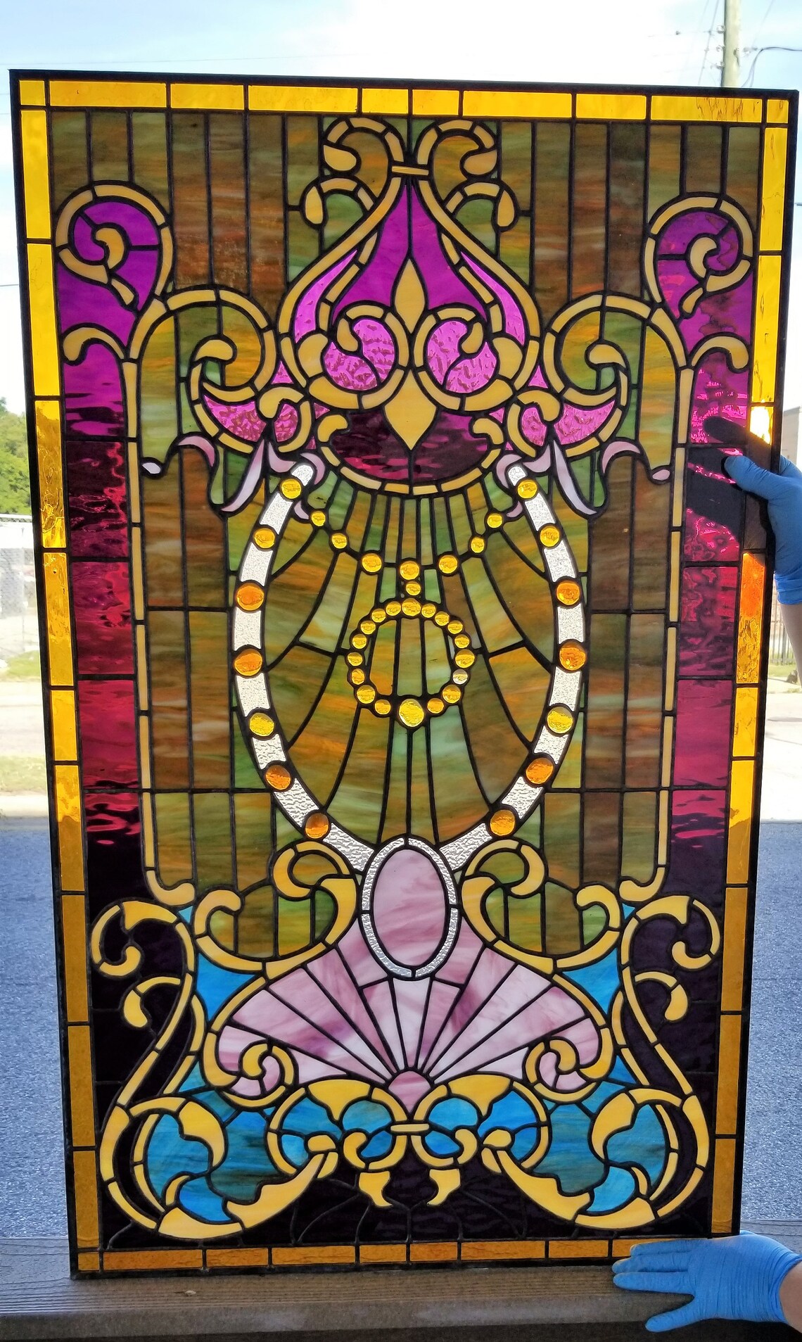 Stained Glass Door Window D-19 - Etsy