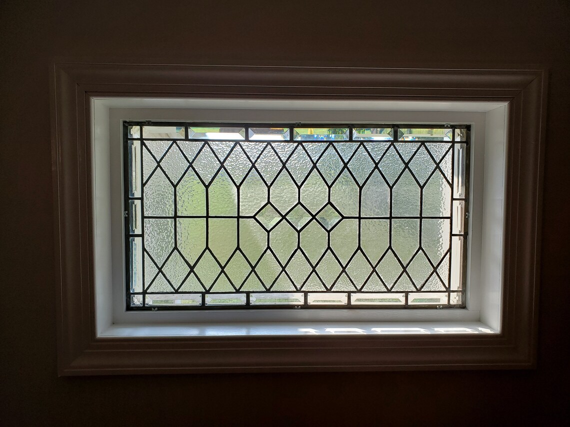 Stained Glass Transom Window TW-125 Elegant Retreat - Etsy