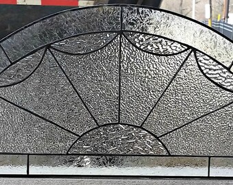 Uniqueantique Lead Glass Arched Sunburst Transom Window | Etsy