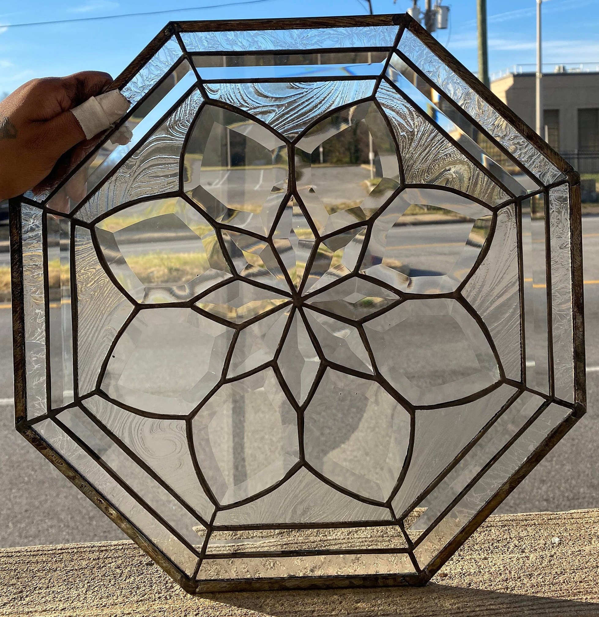 Octagon Anderson Stained Glass Windows
