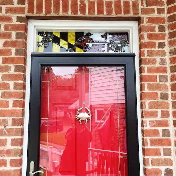 Stained Glass Window Maryland Flag - Etsy