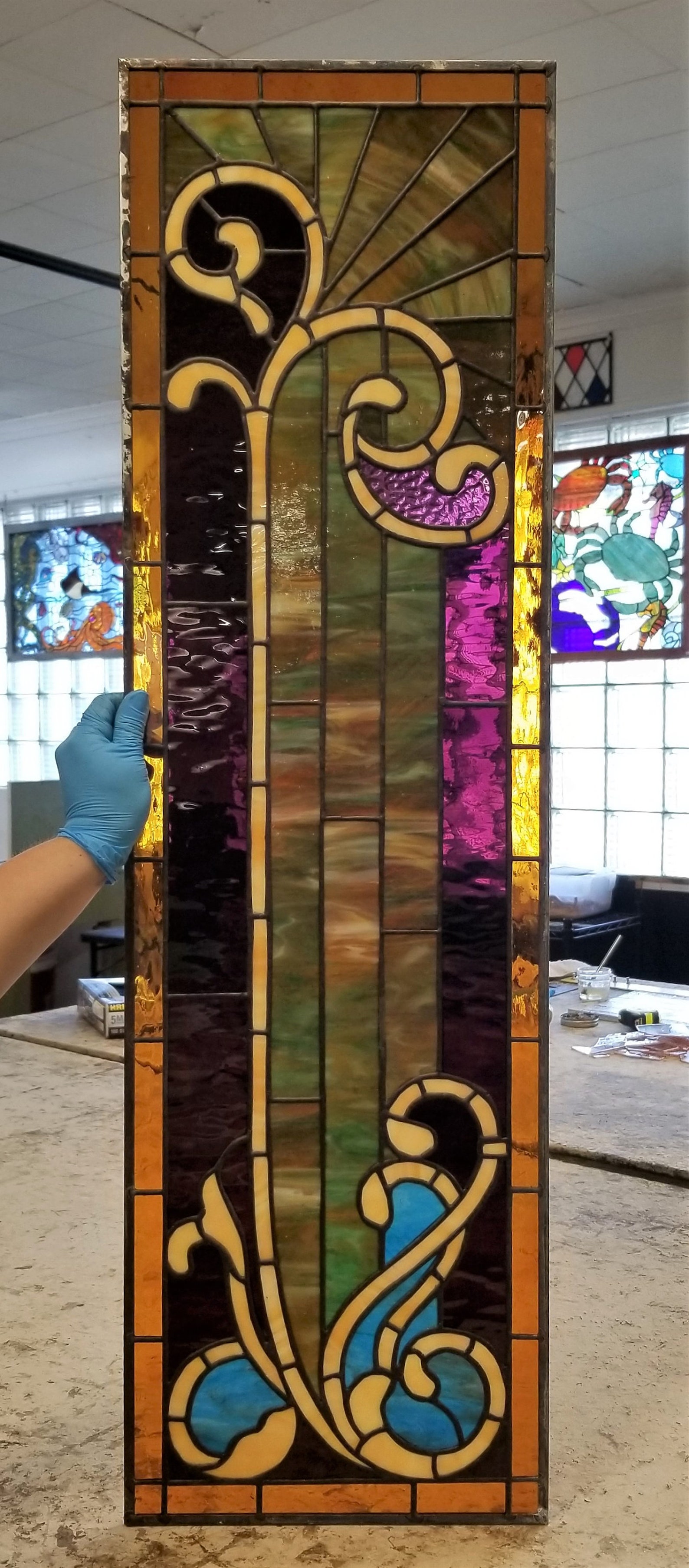 Stained Glass Door Window D-19 - Etsy