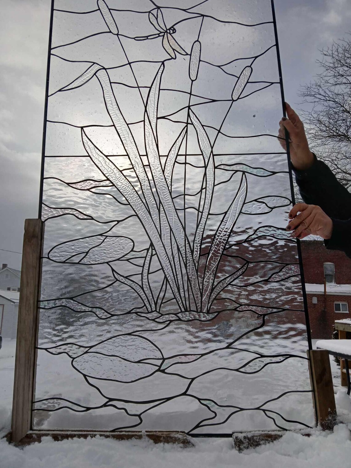 Stained Glass Window Marsh in Clears - W-551 - Etsy