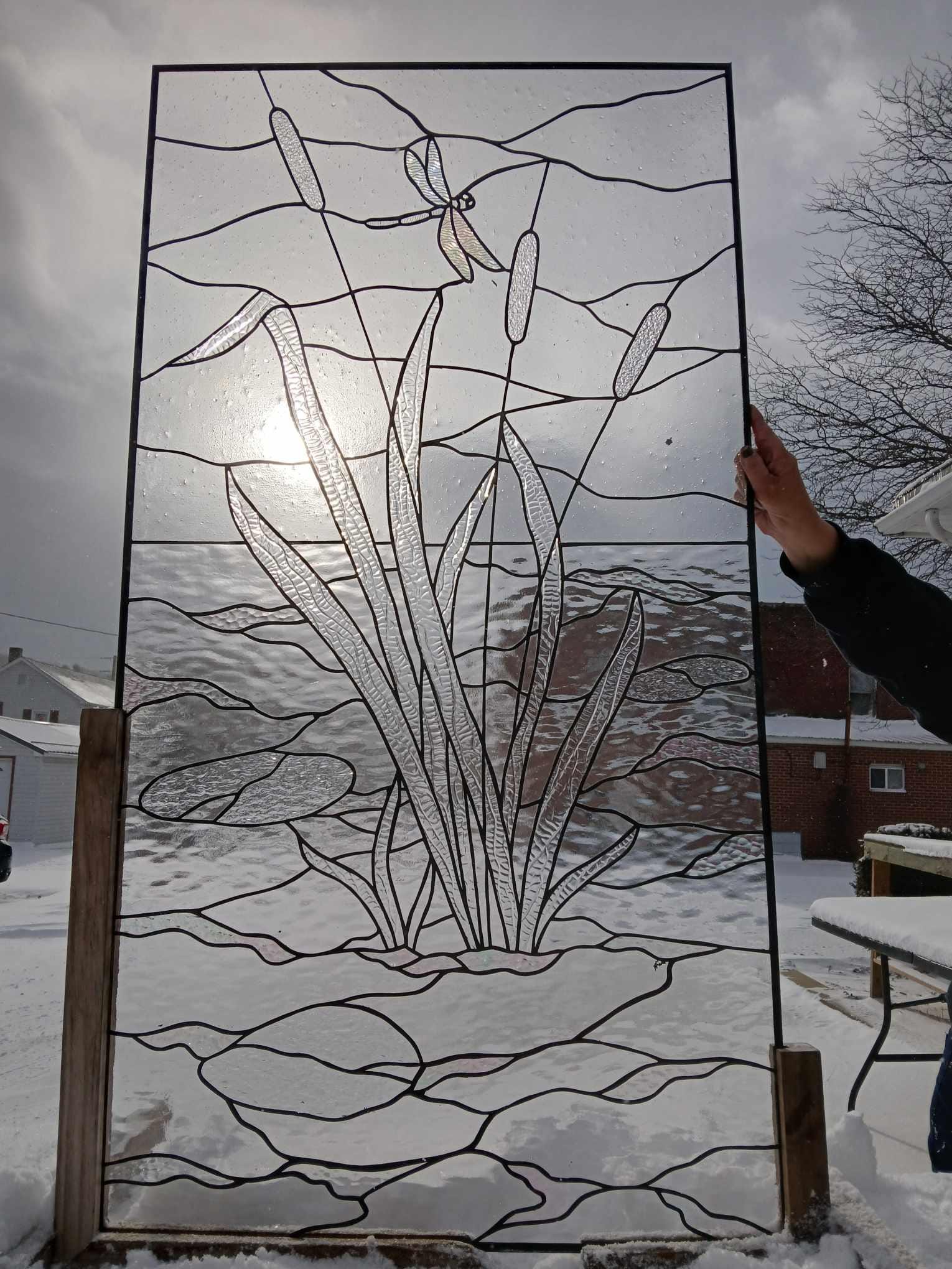 Stained Glass Window Marsh in Clears - W-551 - Etsy