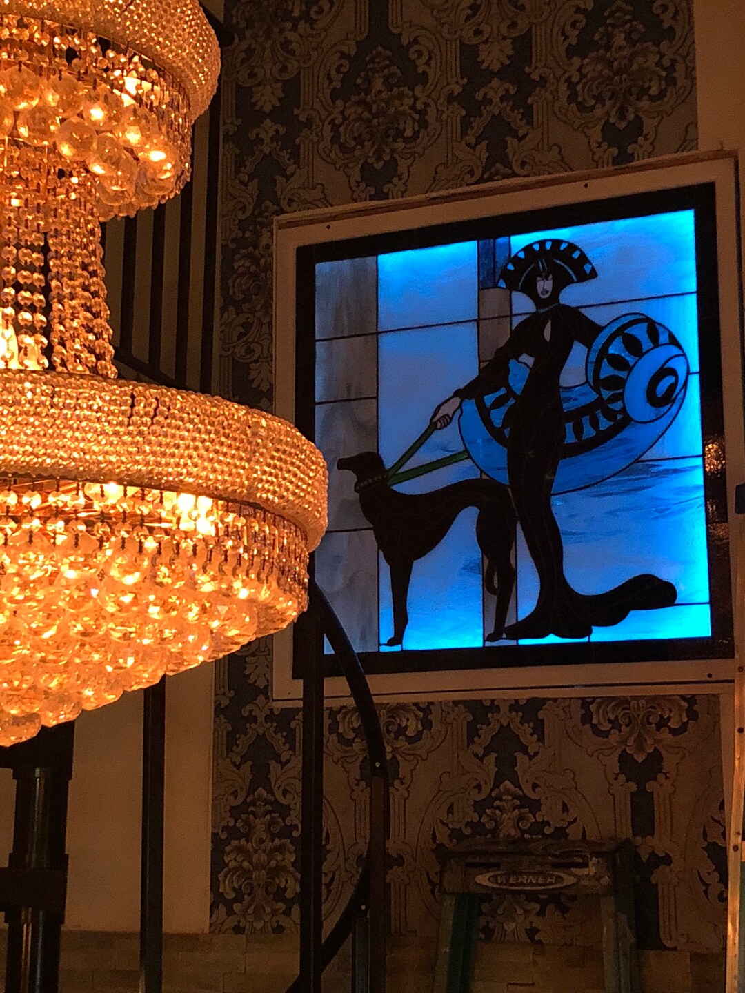 LB-1 Art Deco Woman Stained Glass Light Box - Etsy