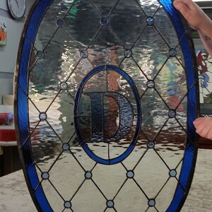 Stained Glass Window - W-303 Monogram - Etsy