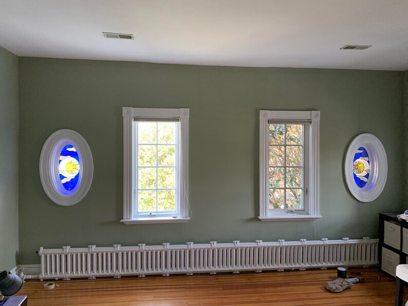 Stained Glass Oval Windows W 456 - Etsy