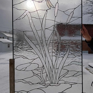 Stained Glass Window Marsh in Clears - W-551 - Etsy