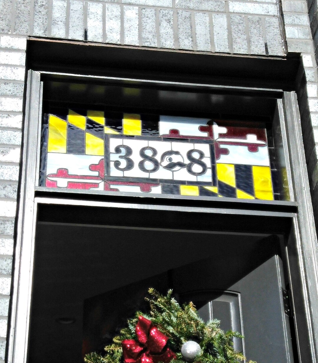 Maryland Pride: A Custom Stained Glass Address Marker AM-91 - Etsy