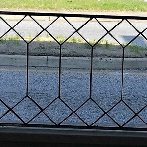 Stained Glass Transom Window TW-143 Elegance in Clear - Etsy