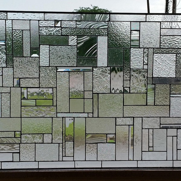 Stained Glass Window Hangings Rectangle - Etsy