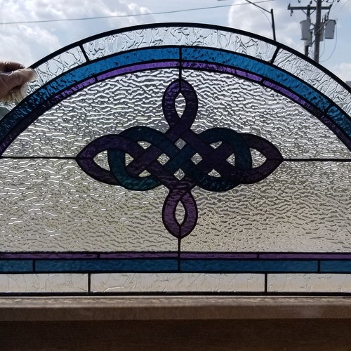 Celtic Knot Stained Glass Window - Etsy