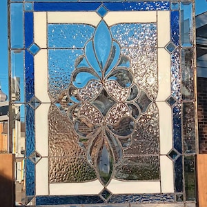 Stained Glass Window - W-505 Elegant Bevel Cluster - Etsy