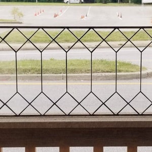 Stained Glass Transom Window TW-143 Elegance in Clear - Etsy