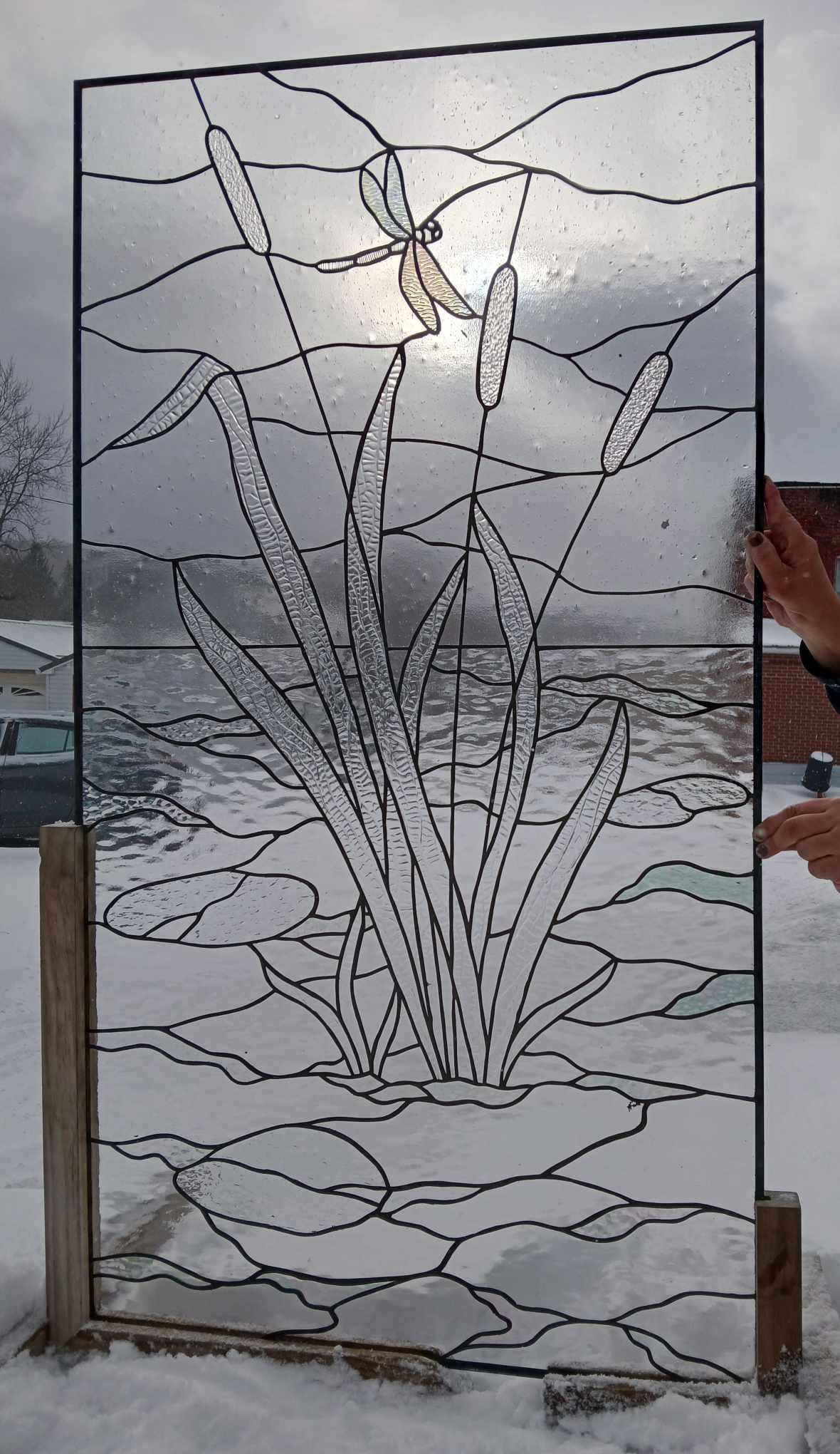 Stained Glass Window Marsh in Clears - W-551 - Etsy
