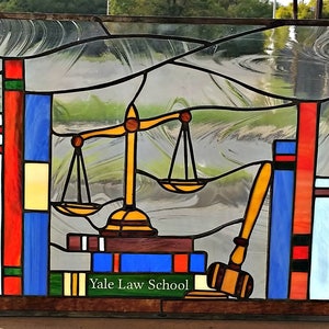Stained Glass Hanging Panel - P-92 Judge - Etsy