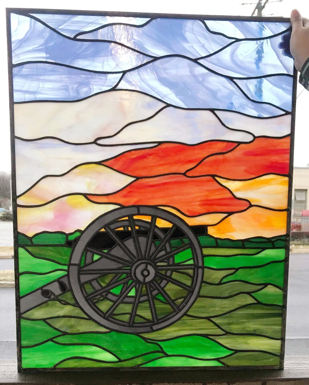 Stained Glass Window - W-415 Gettysburg Civil War Cannon - Etsy