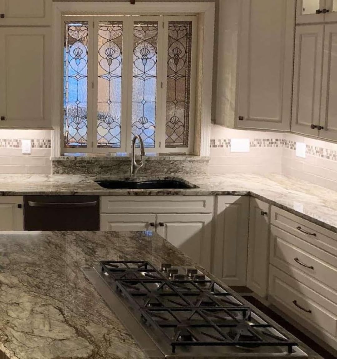 Stained Glass Window - W-375 Elegant Kitchen - Etsy