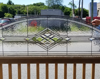 19-01 Custom Stained Glass Transom Window - Etsy