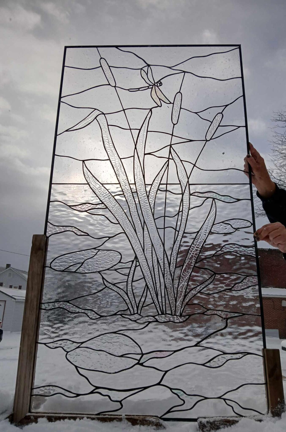 Stained Glass Window Marsh in Clears - W-551 - Etsy