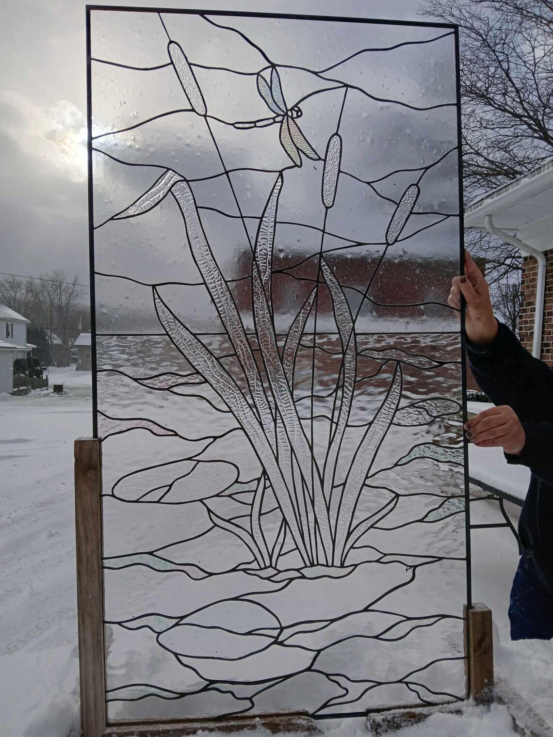Stained Glass Window Marsh in Clears - W-551 - Etsy