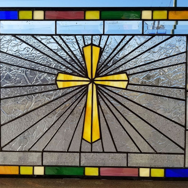 Cross Stained Glass - Etsy